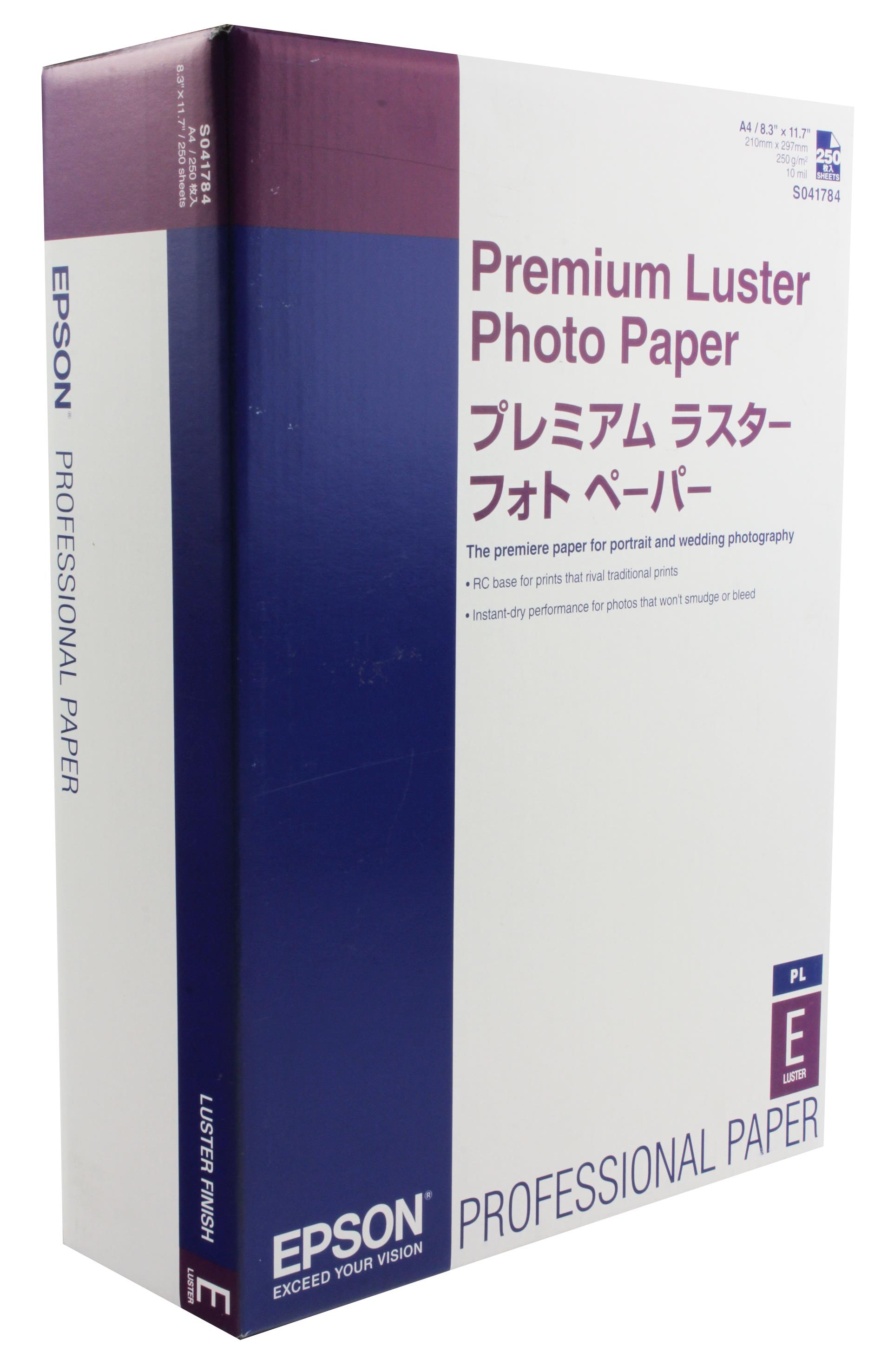 Epson (A4) Premium Luster Photo Paper (250 Sheets) - C13S041784 | CCL