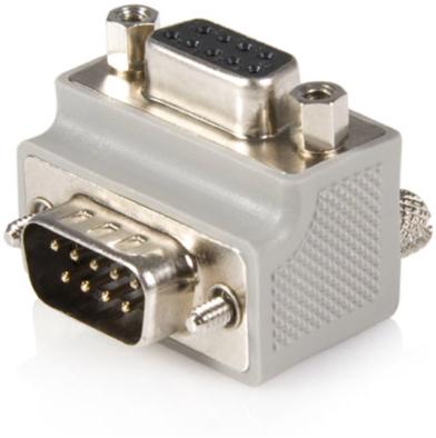 StarTech.com Right Angle DB9 to DB9 Serial Cable Adaptor Type 2 - M/F ...