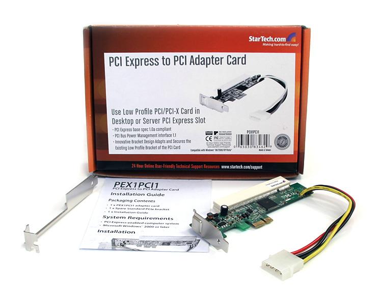 StarTech.com PCI Express to PCI Adaptor Card - PEX1PCI1 | CCL