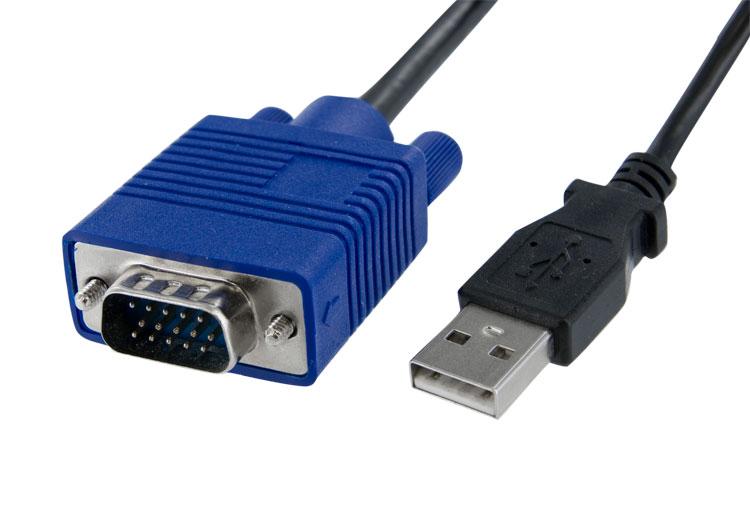 StarTech.com KVM Console to USB 2.0 Portable Laptop Crash Cart Adaptor ...