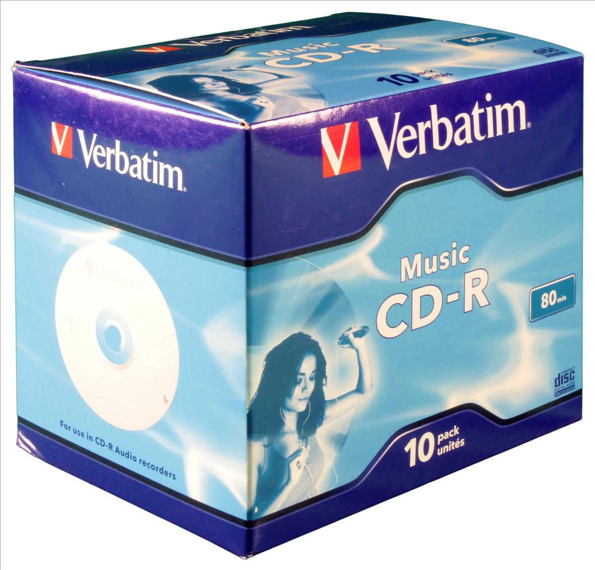 Verbatim CD-R 16x 80min Audio (Live It) - 10 Pack - 43365 | CCL