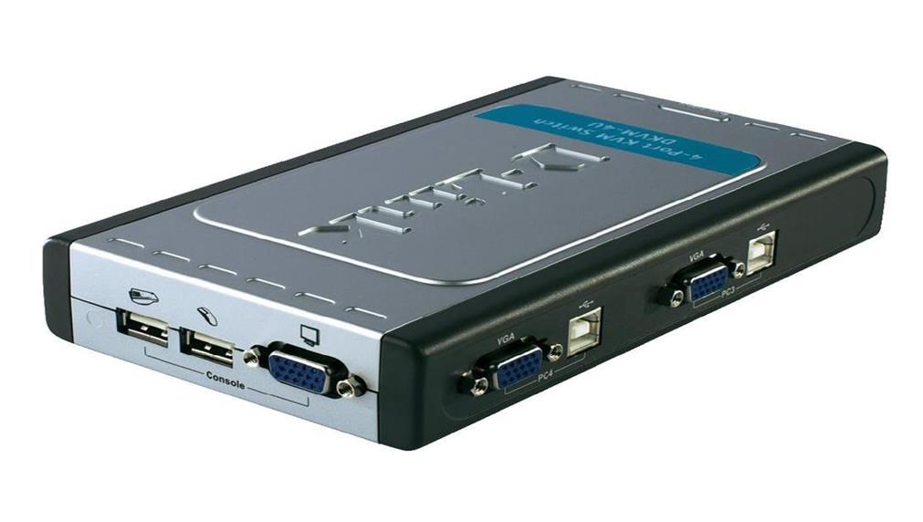 D-Link DKVM-4U USB KVM Switch for 4 PCs - DKVM-4U | CCL Computers