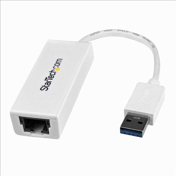 StarTech.com USB 3.0 to Gigabit Ethernet NIC Network Adaptor (White ...