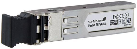 StarTech.com Gigabit Fiber SFP Transceiver Module 1000Base-SX, MM LC, MSA Compliant (550m ...