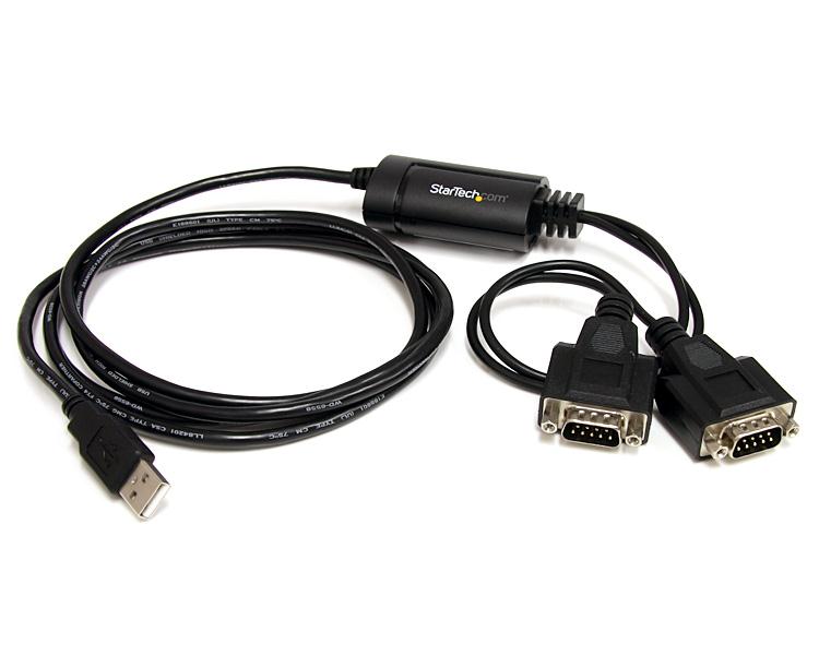 StarTech.com 2 Port ftDI USB to Serial RS232 Adaptor Cable with COM Retention - ICUSB2322F | CCL