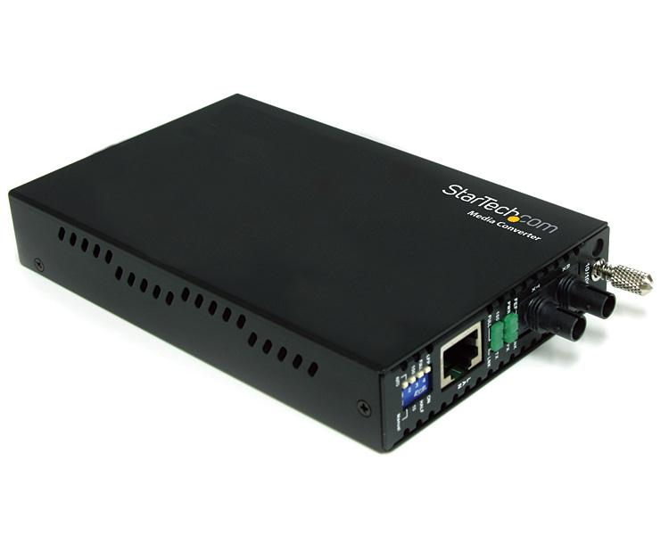 StarTech.com 10/100 Mbps Multi Mode Fiber Media Converter ST 2 km ...