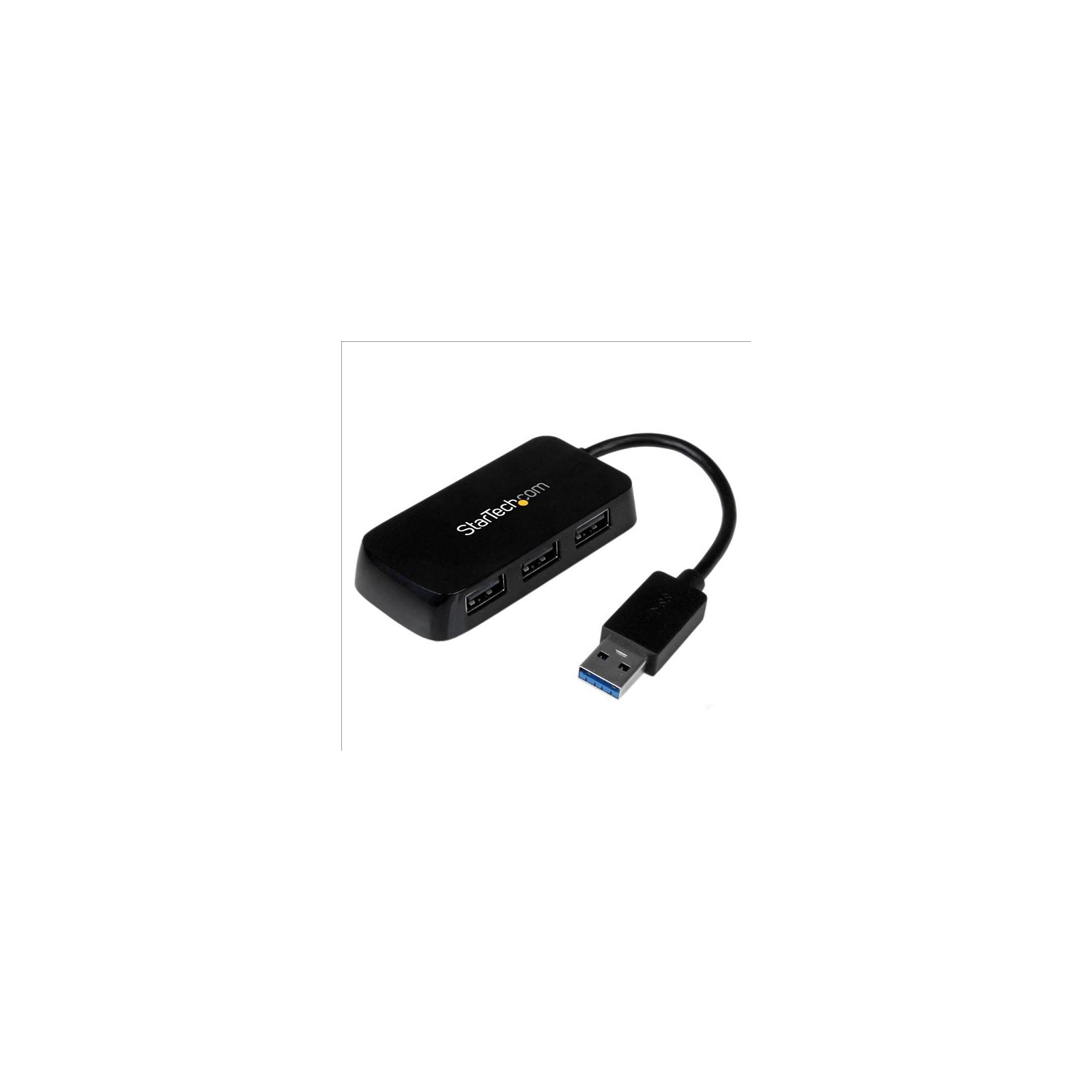 StarTech.com Portable 4 Port SuperSpeed Mini USB 3.0 Hub - Black - ST4300MINU3B | CCL