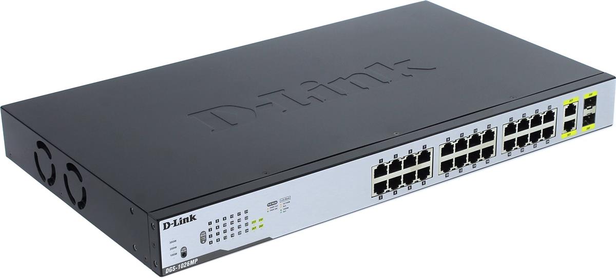 D-Link 26 Port Gigabit Max PoE Switch - DGS-1026MP | CCL