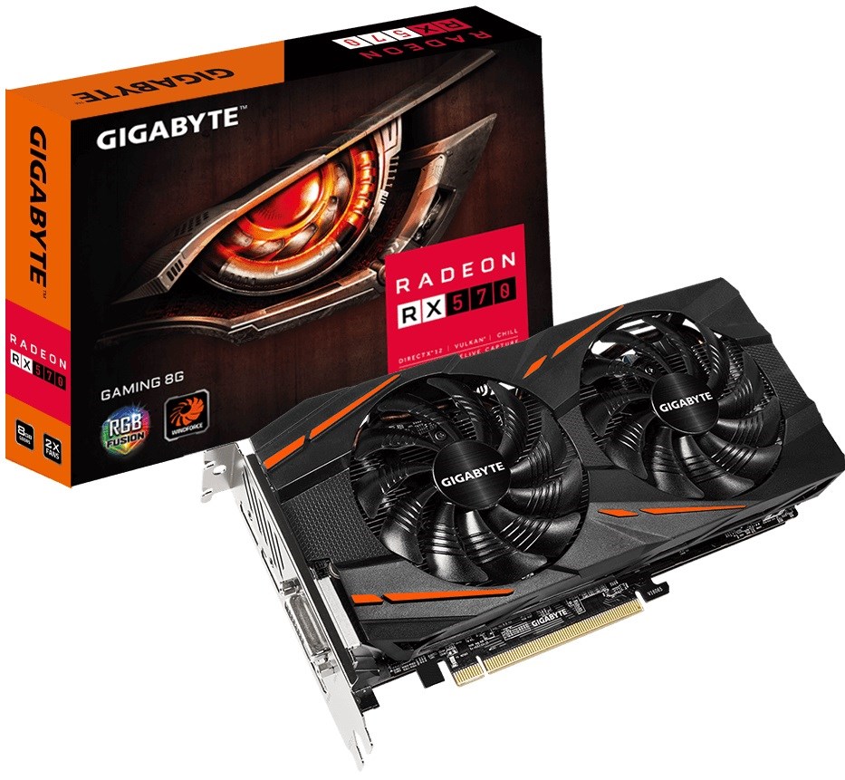 Gigabyte Radeon RX 570 GAMING 8GB Graphics Card - GV-RX570GAMING-8GD ...