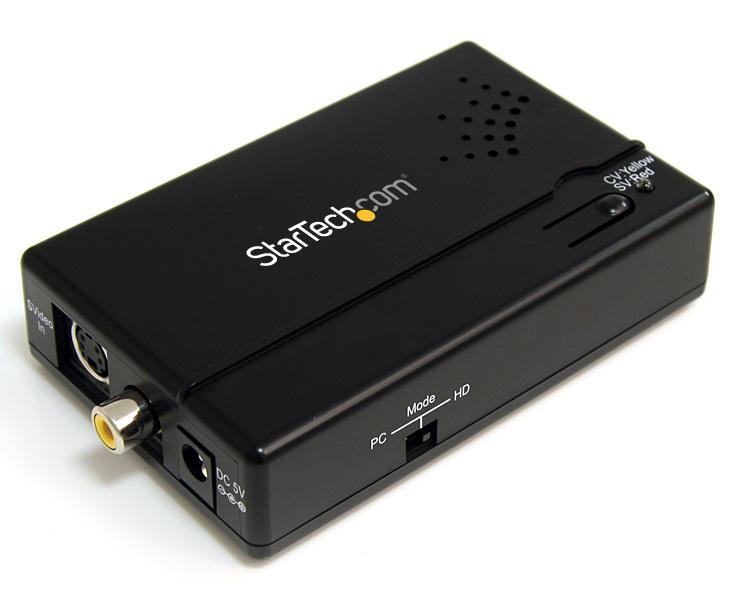 StarTech.com Composite and S-Video to VGA Video Scan Converter ...