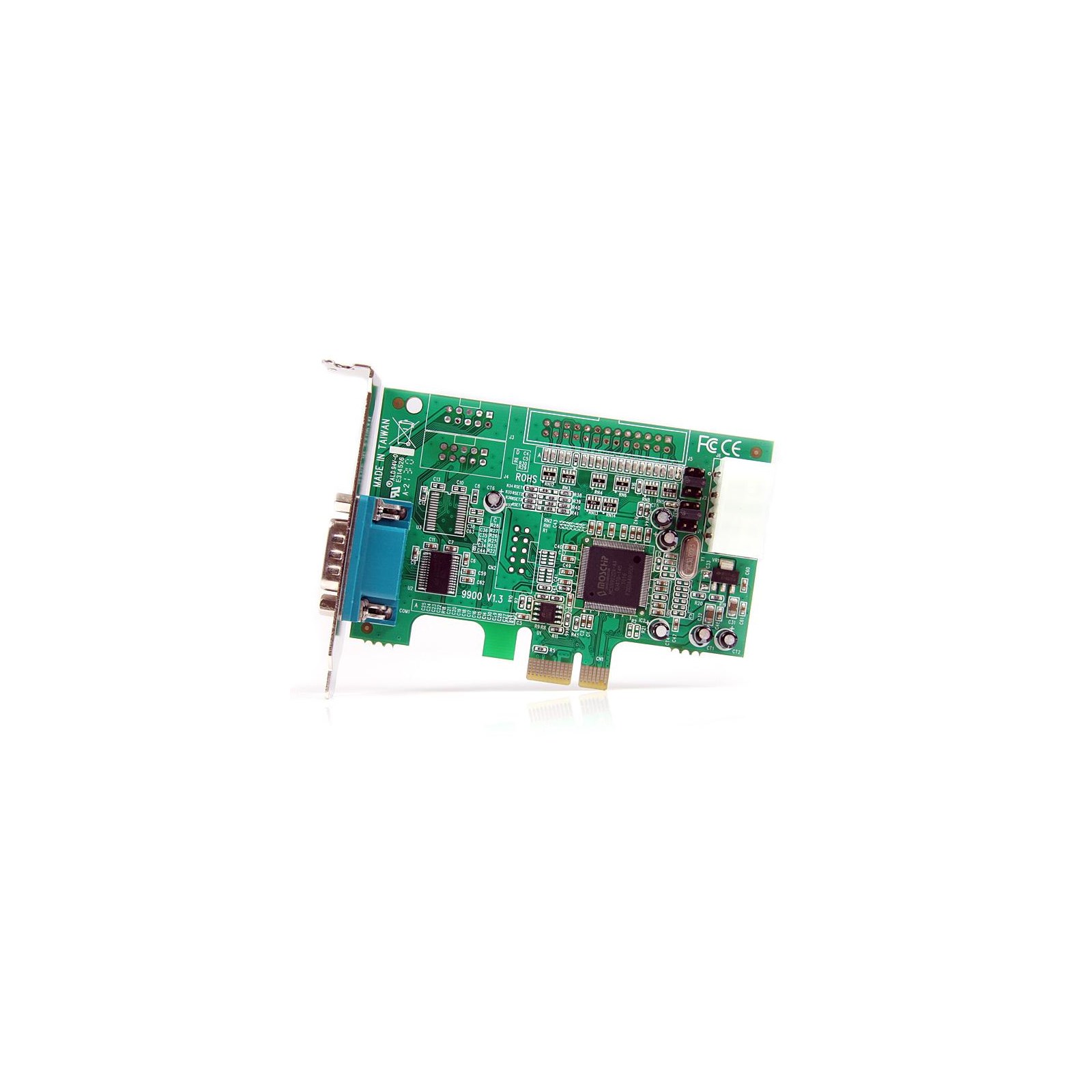 StarTech.com 1 Port Low Profile Native RS232 PCI Express Serial Card with 16550 UART ...