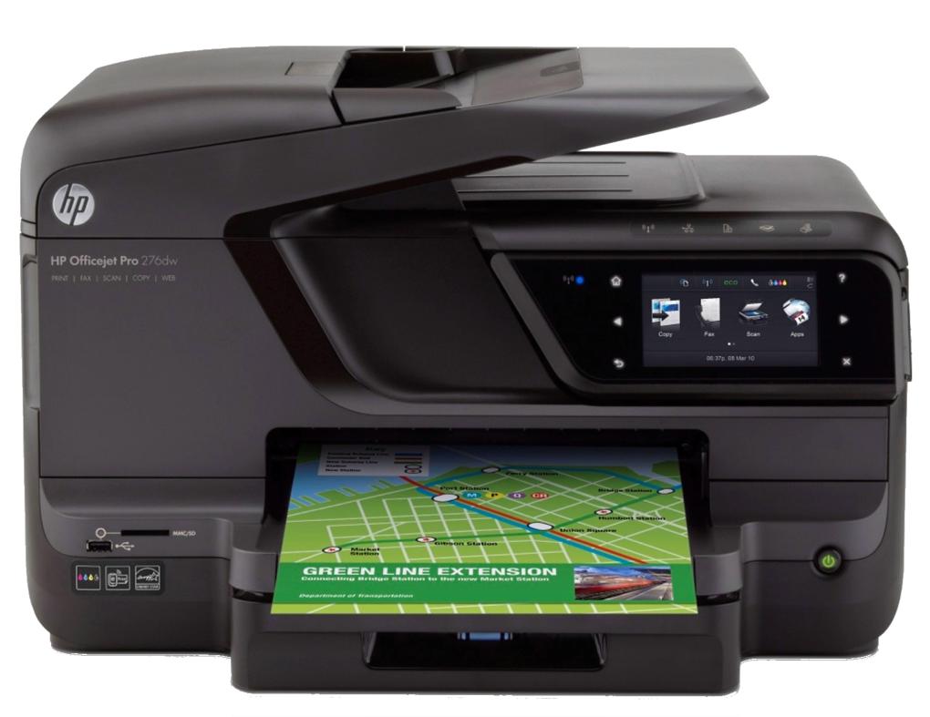 HP Officejet Pro 276dw (A4) Colour Inkjet Multifunction Wireless ...