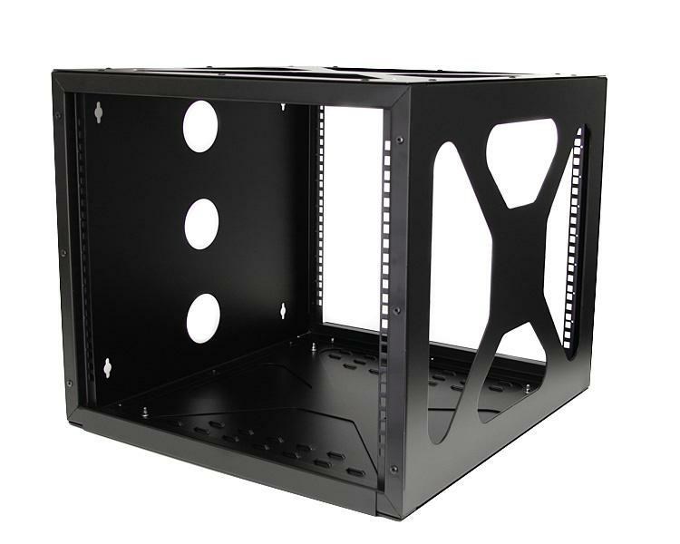 StarTech.com 8U 19 inch Wall Mount Side Mount Open Frame Rack Cabinet ...