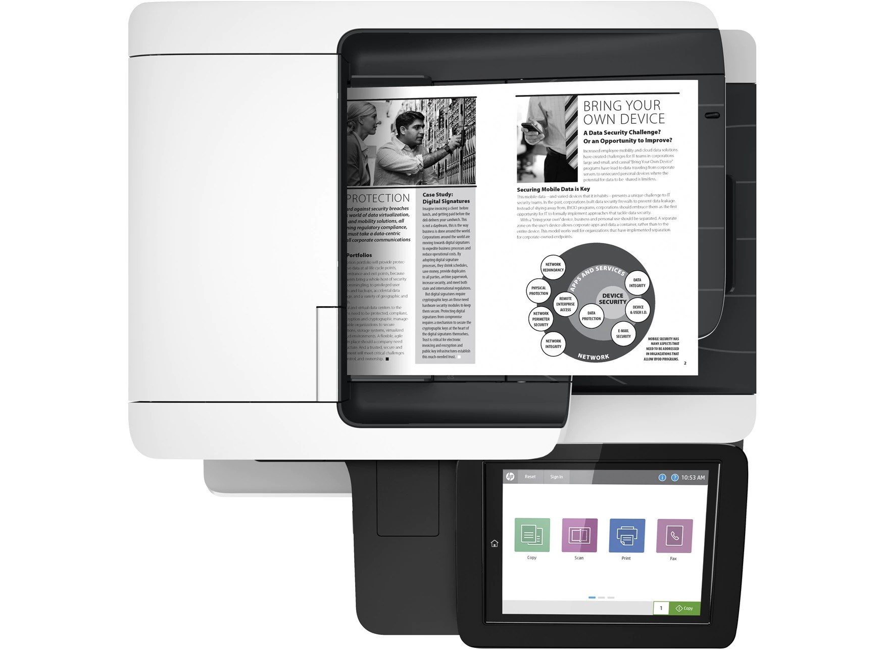 HP LaserJet Enterprise MFP M528dn Mono Laser Multifunction Printer ...