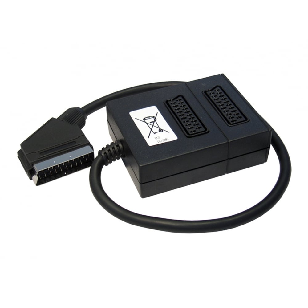 Cables Direct 2-Way SCART Splitter Box - 1SB2 | CCL