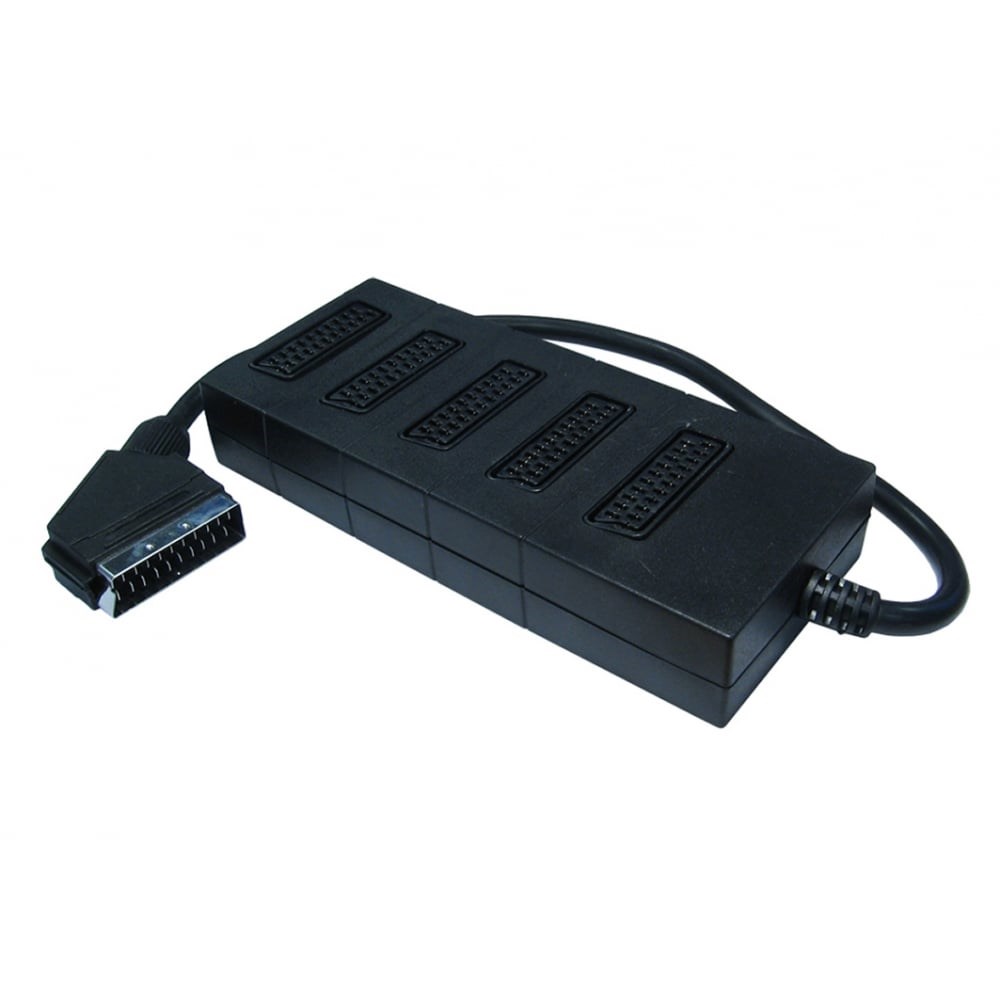 Cables Direct 5-Way SCART Splitter Box - 1SB5 | CCL