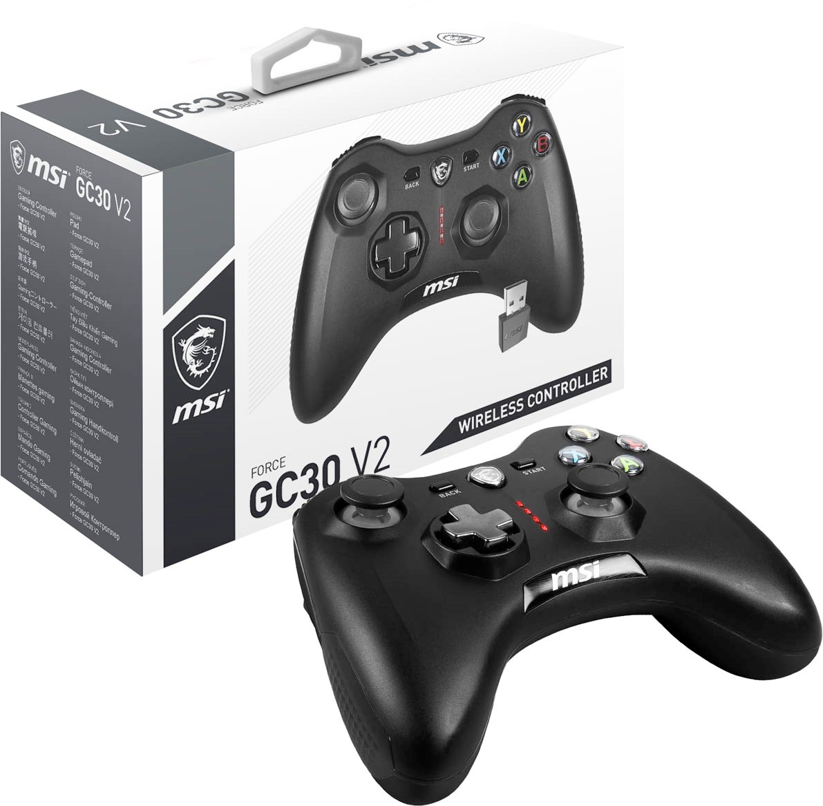 MSI FORCE GC30 V2 Wireless Gaming Controller - S10-43G0080-EC4 | CCL