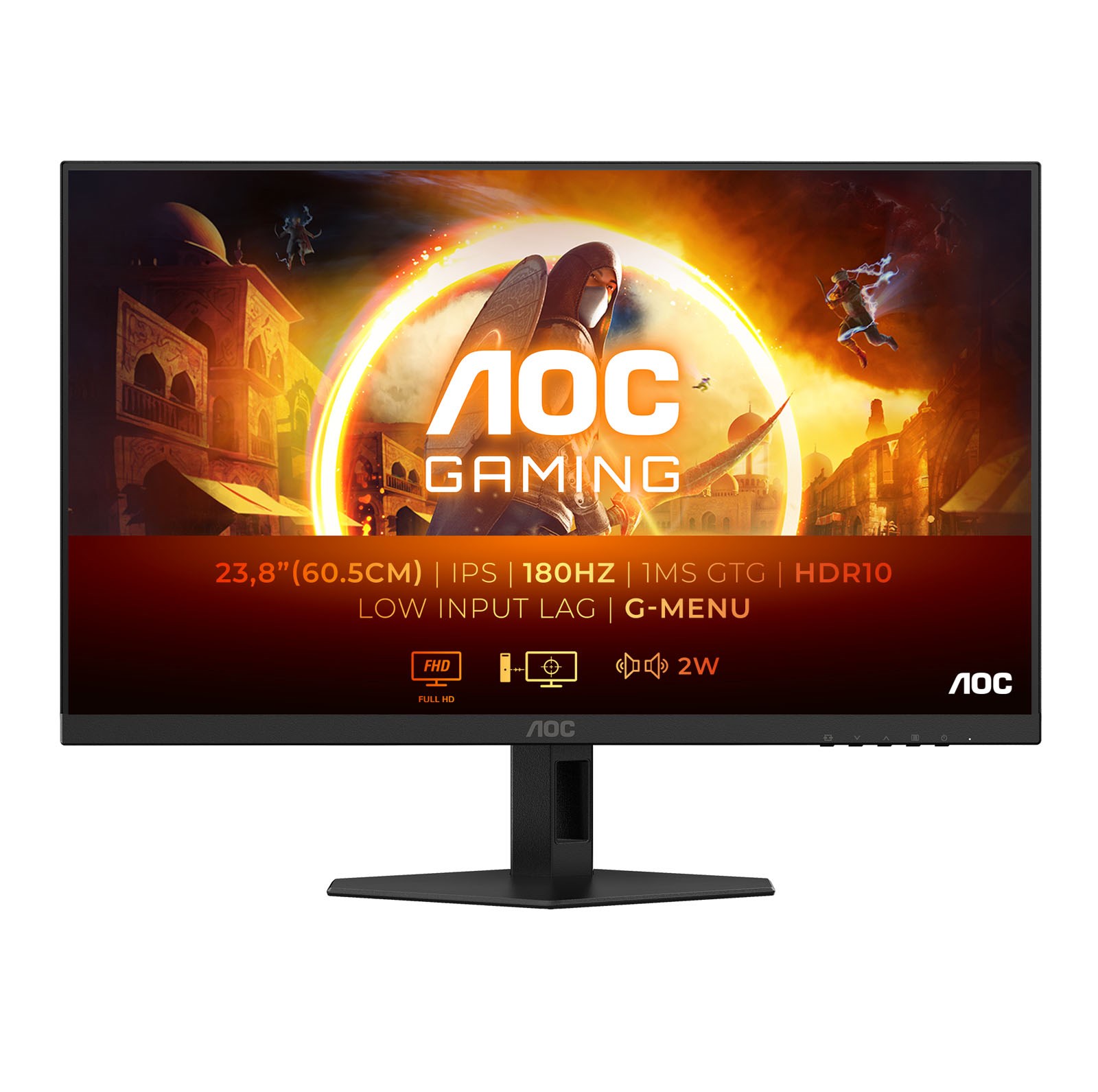 AOC 24G4XE 23.8" Full HD IPS 180Hz Gaming Monitor - 24G4XE | CCL