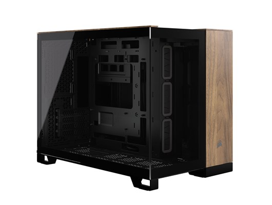 Corsair 2500X Walnut Mid Tower Case - Black - CC-9011286-WW | CCL