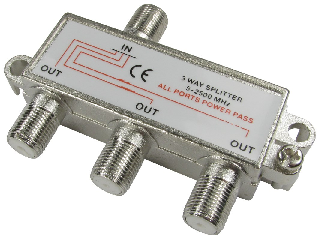 F-Connector 3-Way Splitter - 2FCONN-SPLITTER-3WAY | CCL