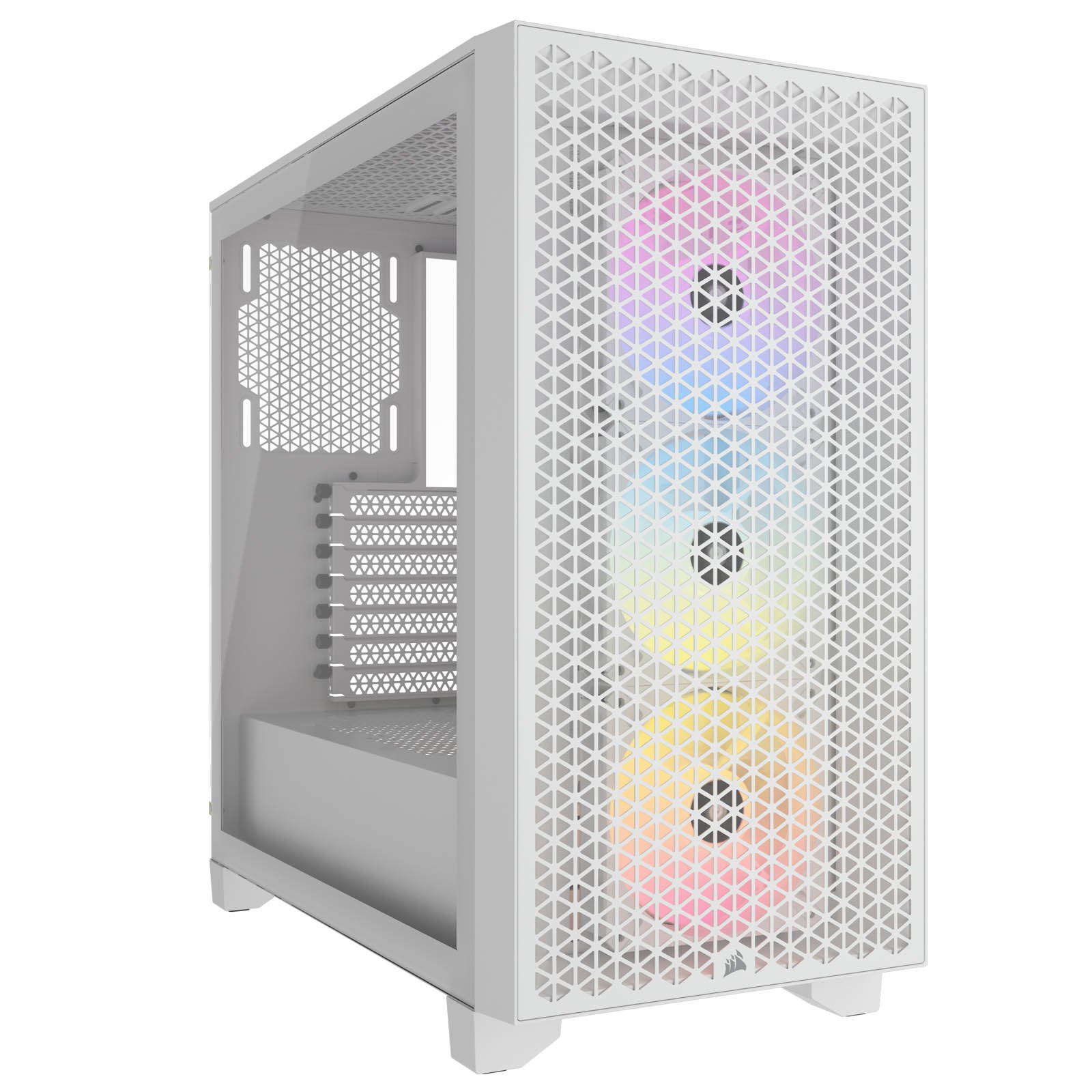 Corsair 3000D RGB AIRFLOW Mid Tower Gaming Case - White - CC-9011256-WW ...