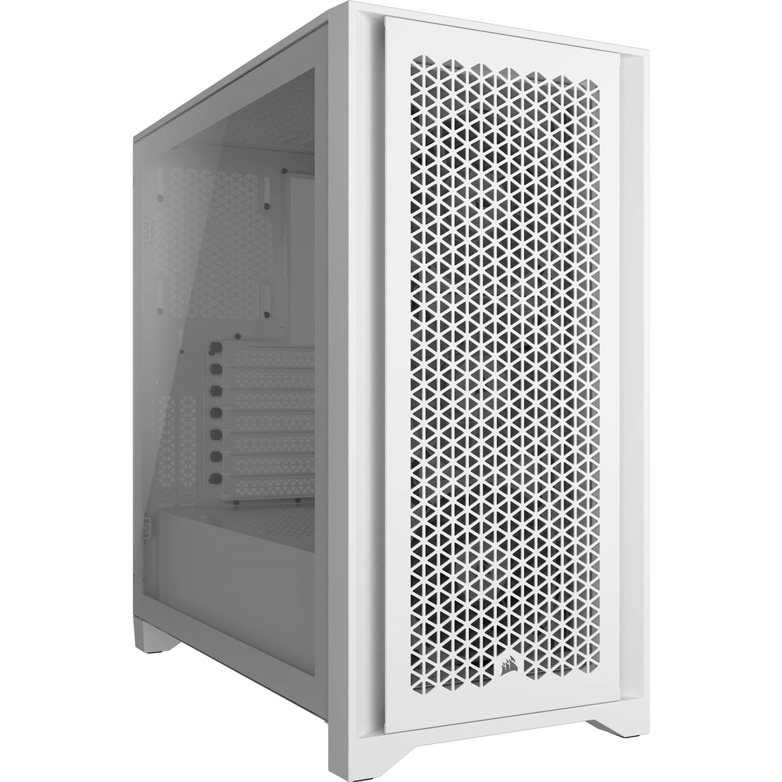 Corsair iCUE 4000D RGB AIRFLOW Mid Tower Gaming Case - White - CC ...