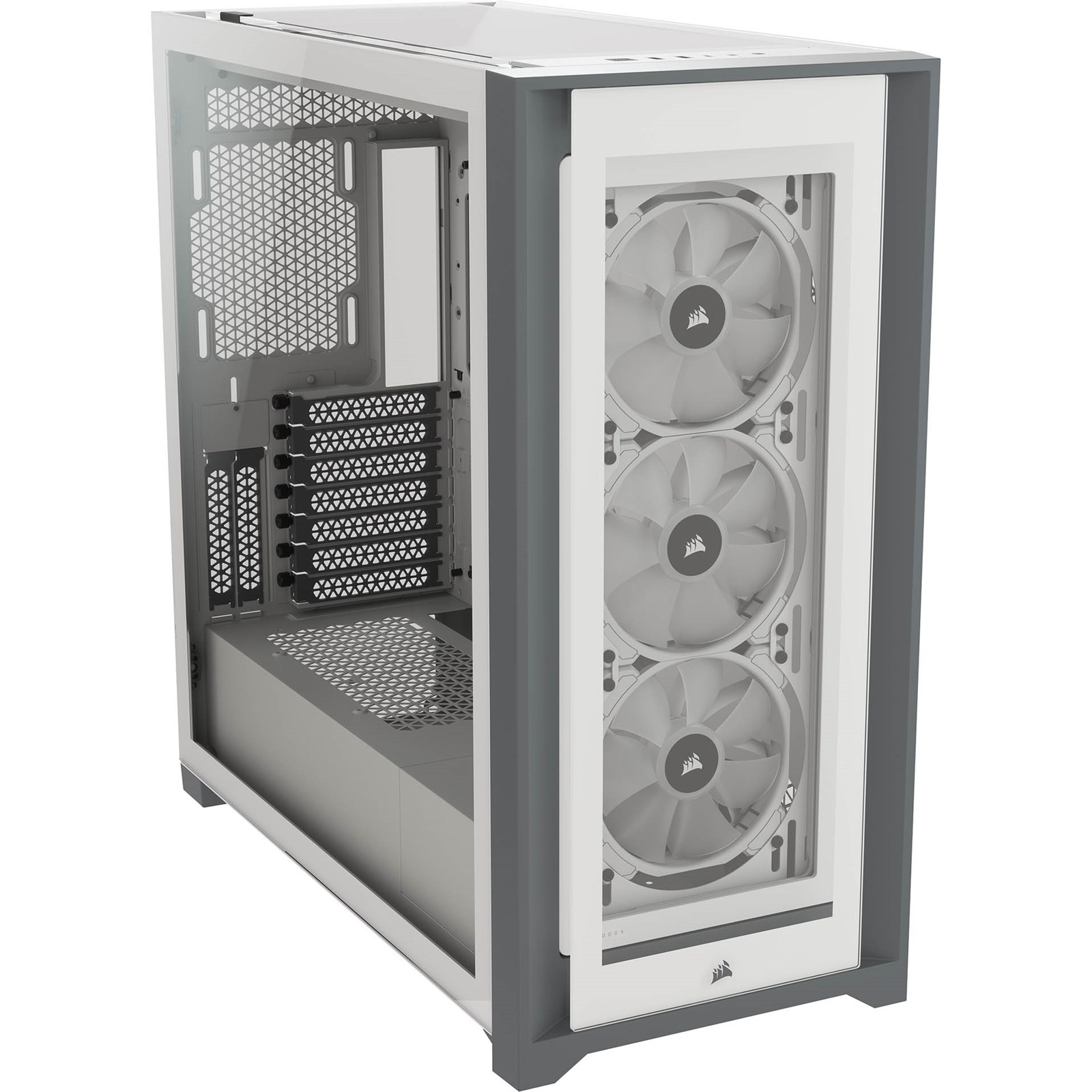 Corsair iCUE 5000X RGB Mid Tower Gaming Case - White - CC-9011213-WW | CCL