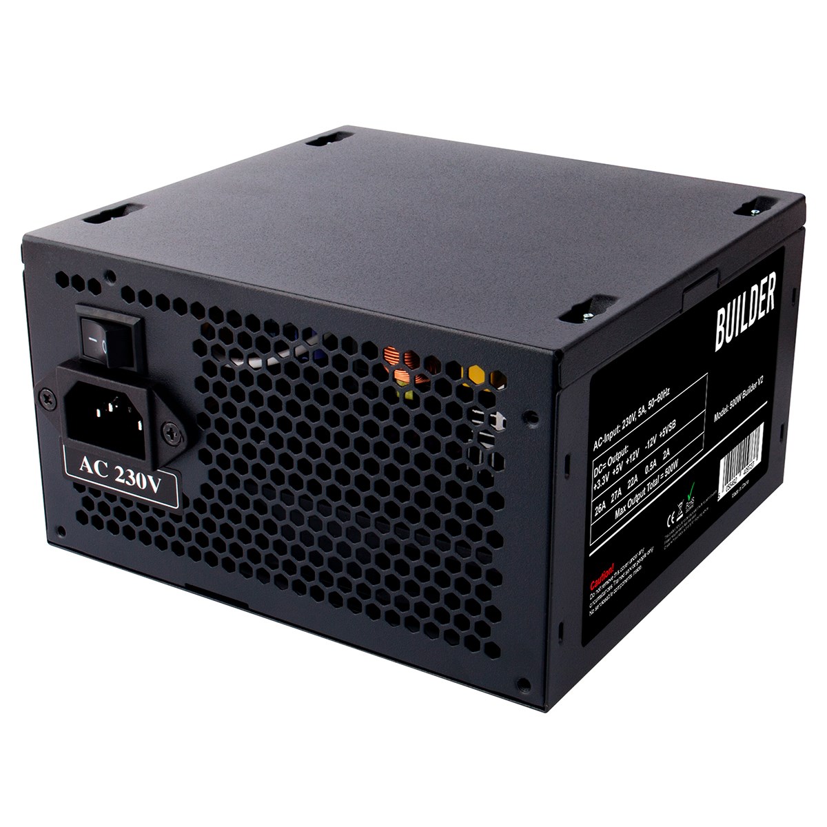 500W CiT Builder PSU - 500W-BUILDER-BLACK-V2 | CCL