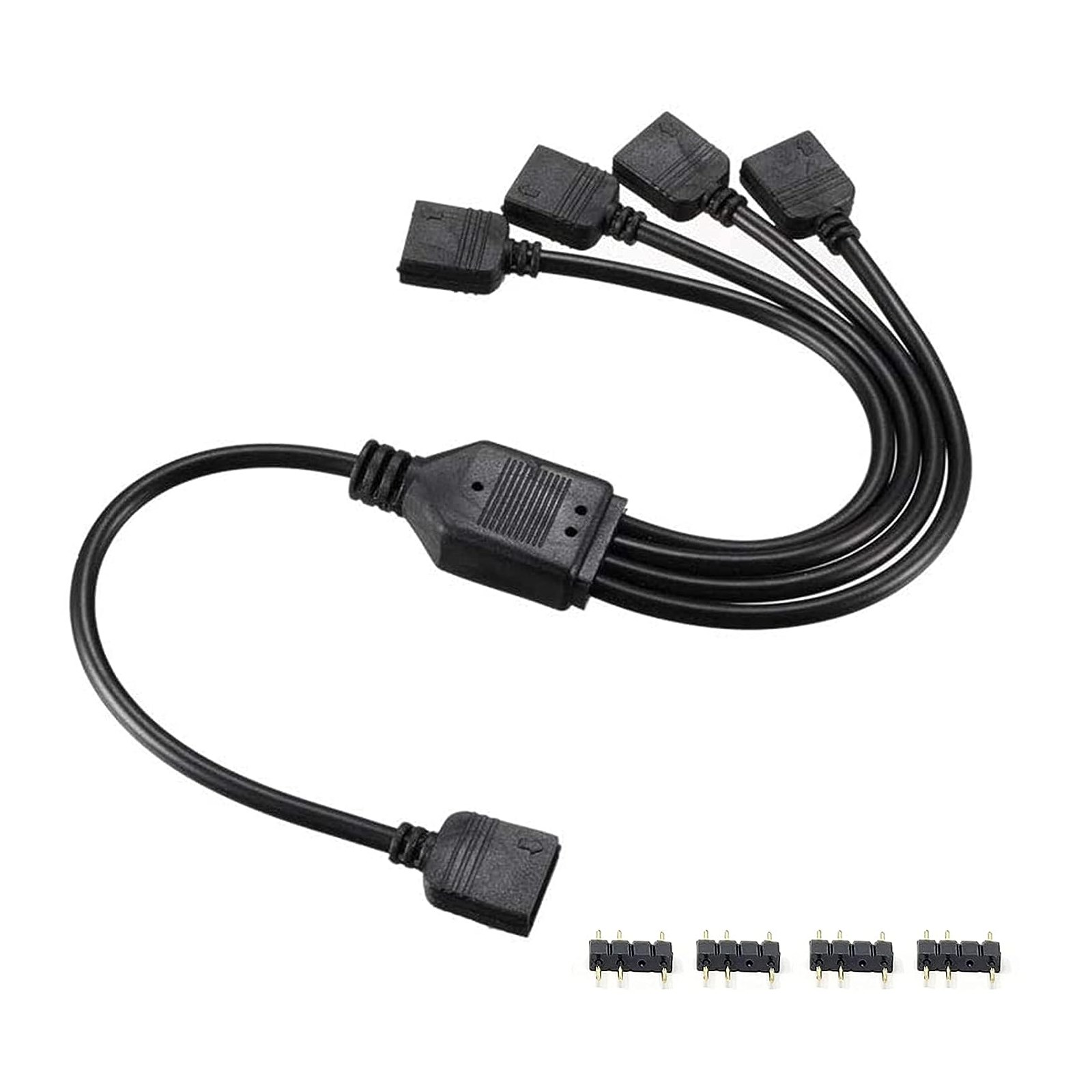 upHere 3-Pin ARGB 1-to-4 LED Splitter Cable - 53ARGB-UK | CCL