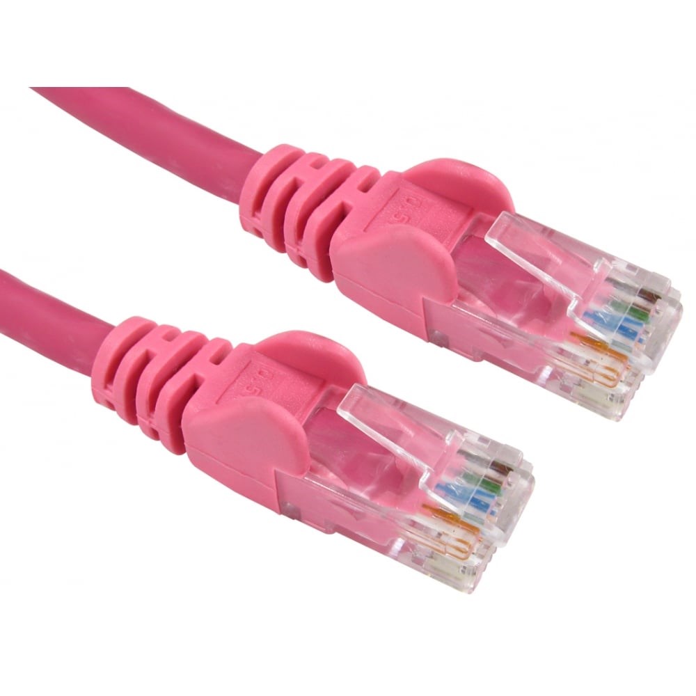 Cables Direct 1m CAT6 Patch Cable (Pink) - 99LHT6-601P | CCL