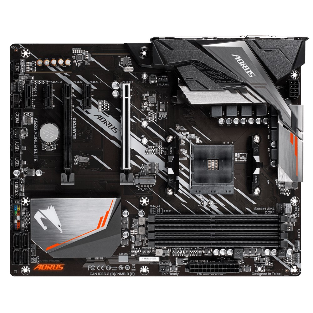 Gigabyte A520 AORUS ELITE AMD Socket AM4 Motherboard - A520 AORUS ELITE ...