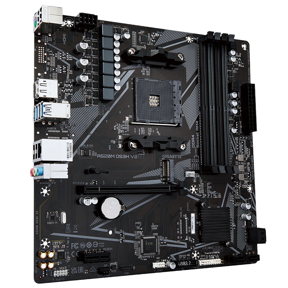 Gigabyte A520M DS3H V2 AMD Socket AM4 Motherboard - A520M DS3H V2 | CCL