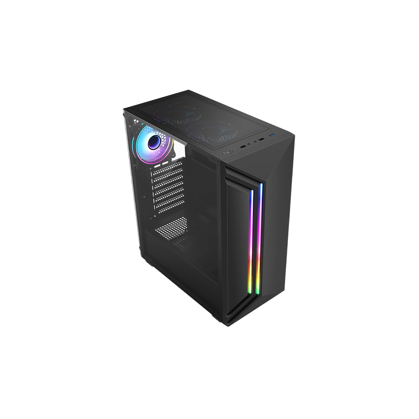 Vida Apollo Mid Tower Gaming Case - Black - APOLLO-BLK | CCL