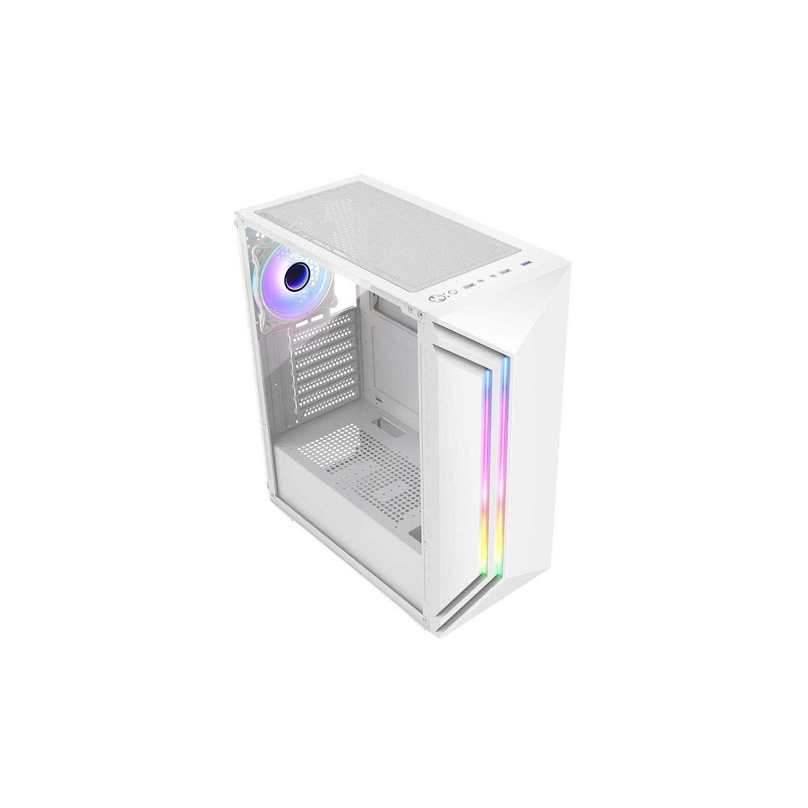 Vida Apollo Mid Tower Gaming Case - White - APOLLO-WHT | CCL