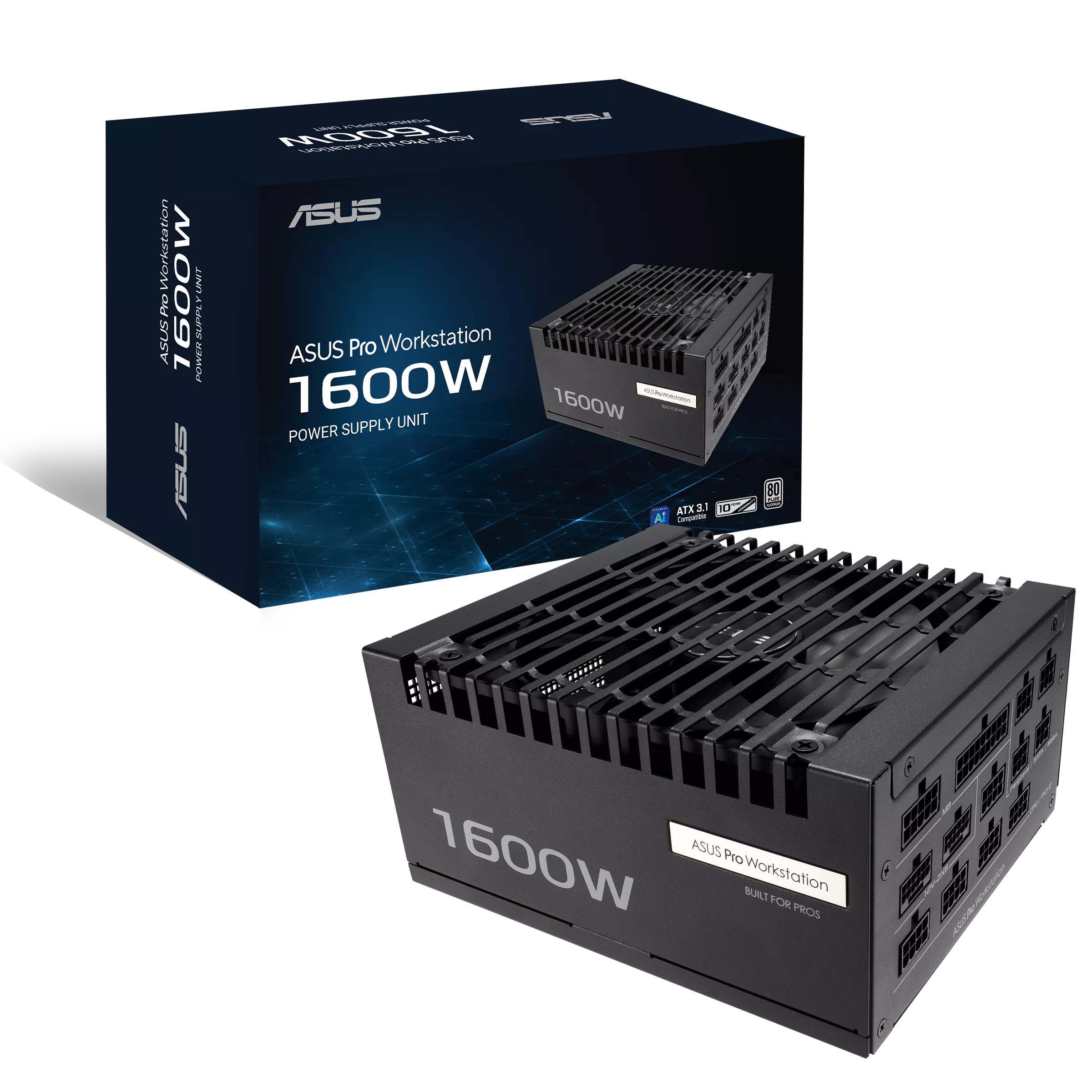 1600W ASUS Pro WS 1600W Platinum Modular 80 Plus Platinum PSU ...