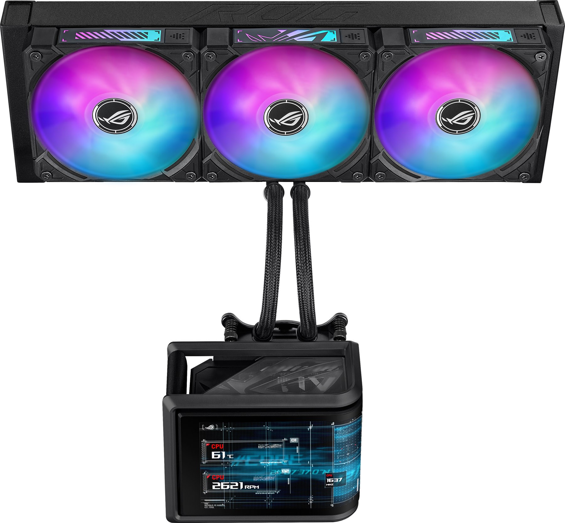 ASUS ROG Ryuo IV SLC 360 ARGB 360mm Liquid CPU Cooler in Black - 90RC0151-B0EAY0 | CCL