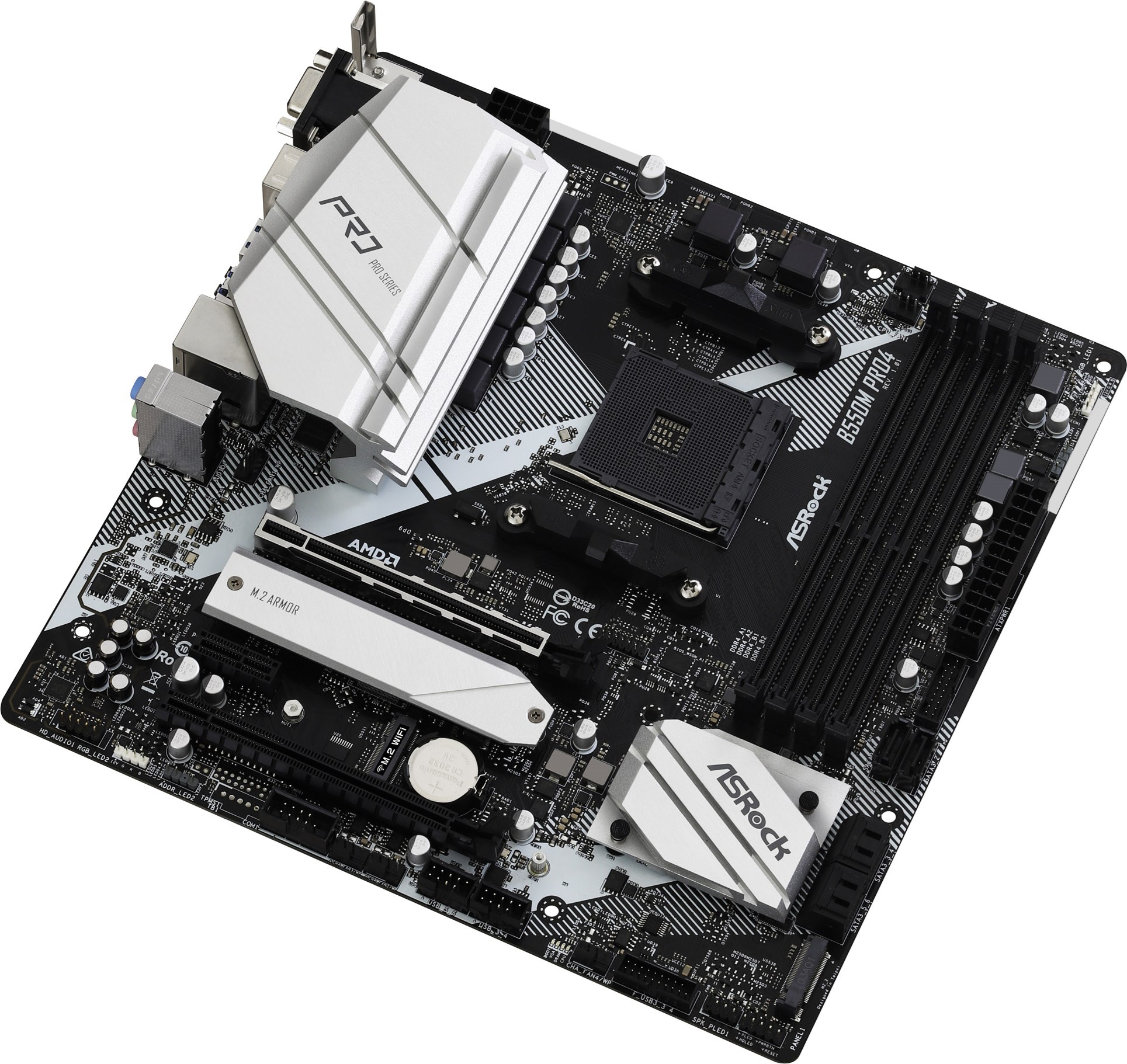 ASRock B550M Pro4 AMD Socket AM4 Motherboard - 90-MXBDK0-A0UAYZ | CCL