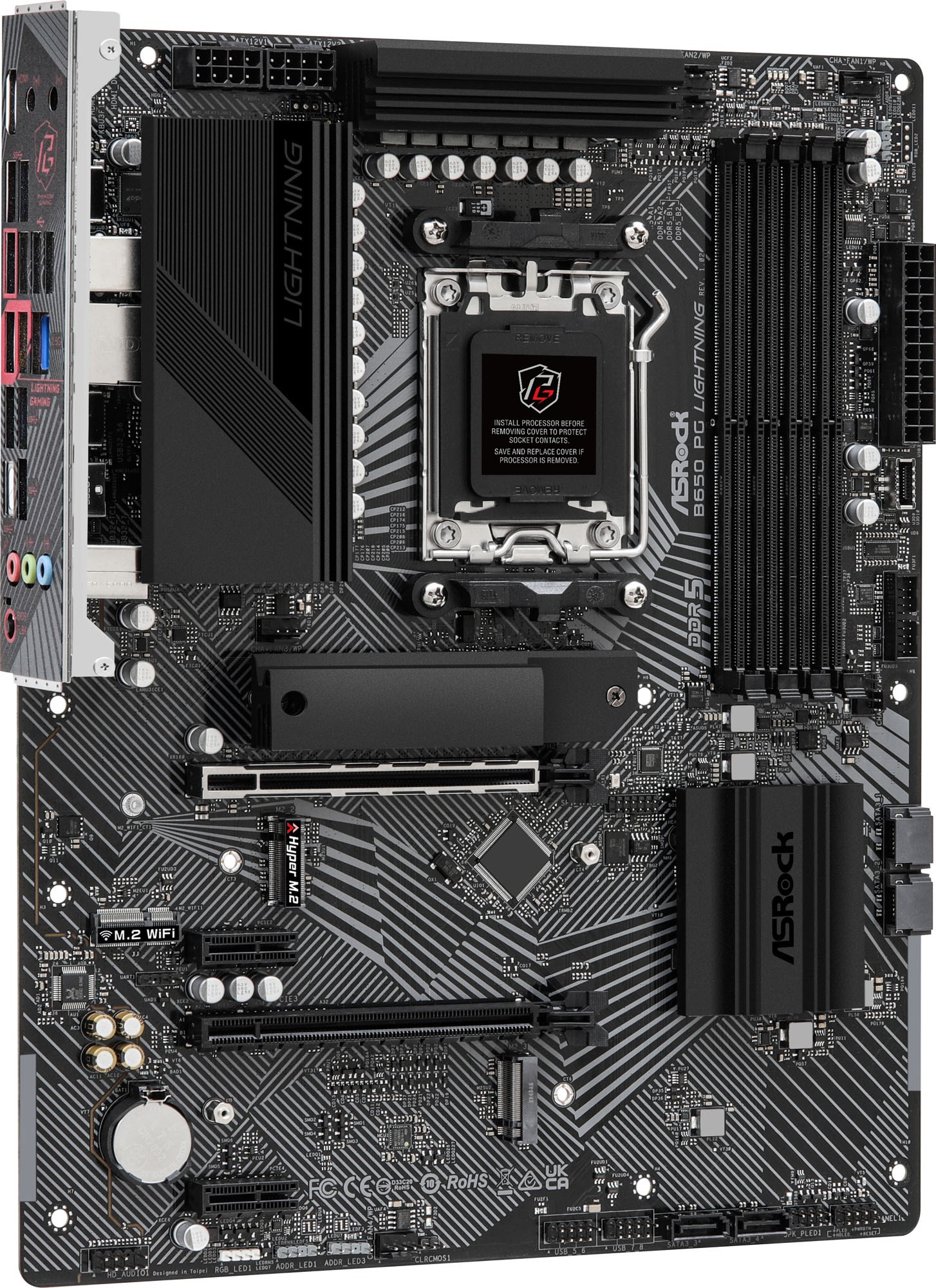 ASRock B650 PG Lightning AMD Socket AM5 Motherboard - 90-MXBK20-A0UAYZ ...