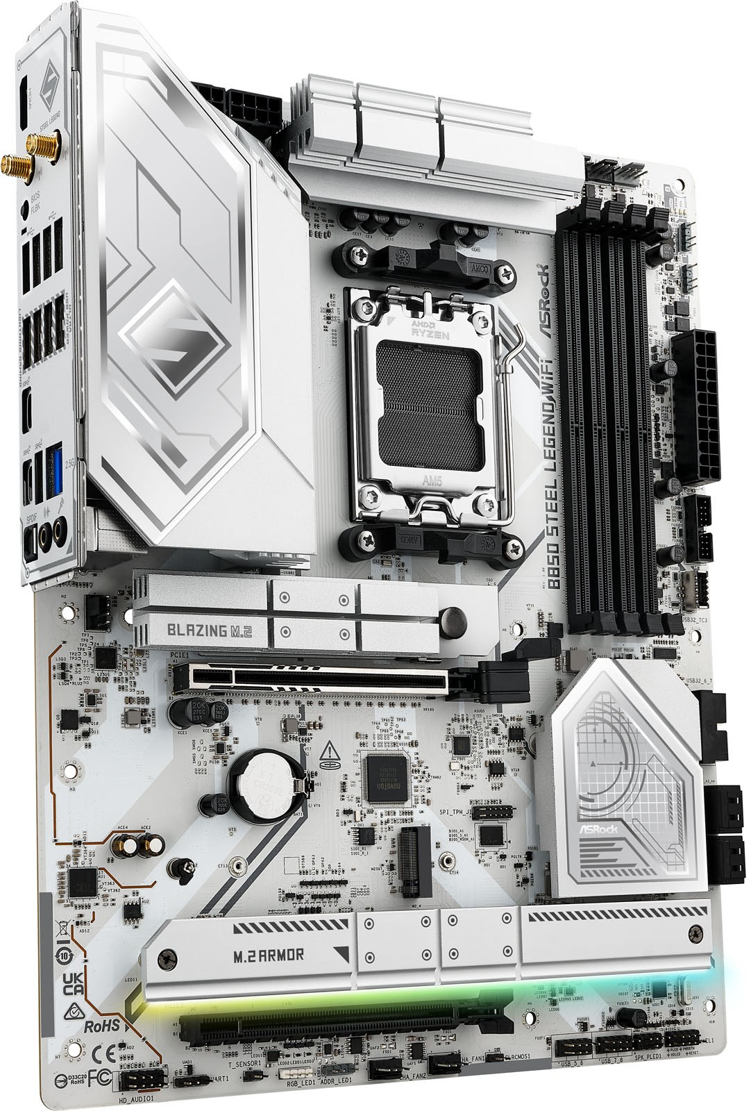ASRock B850 Steel Legend WiFi AMD Socket AM5 Motherboard - 90-MXBQS0 ...