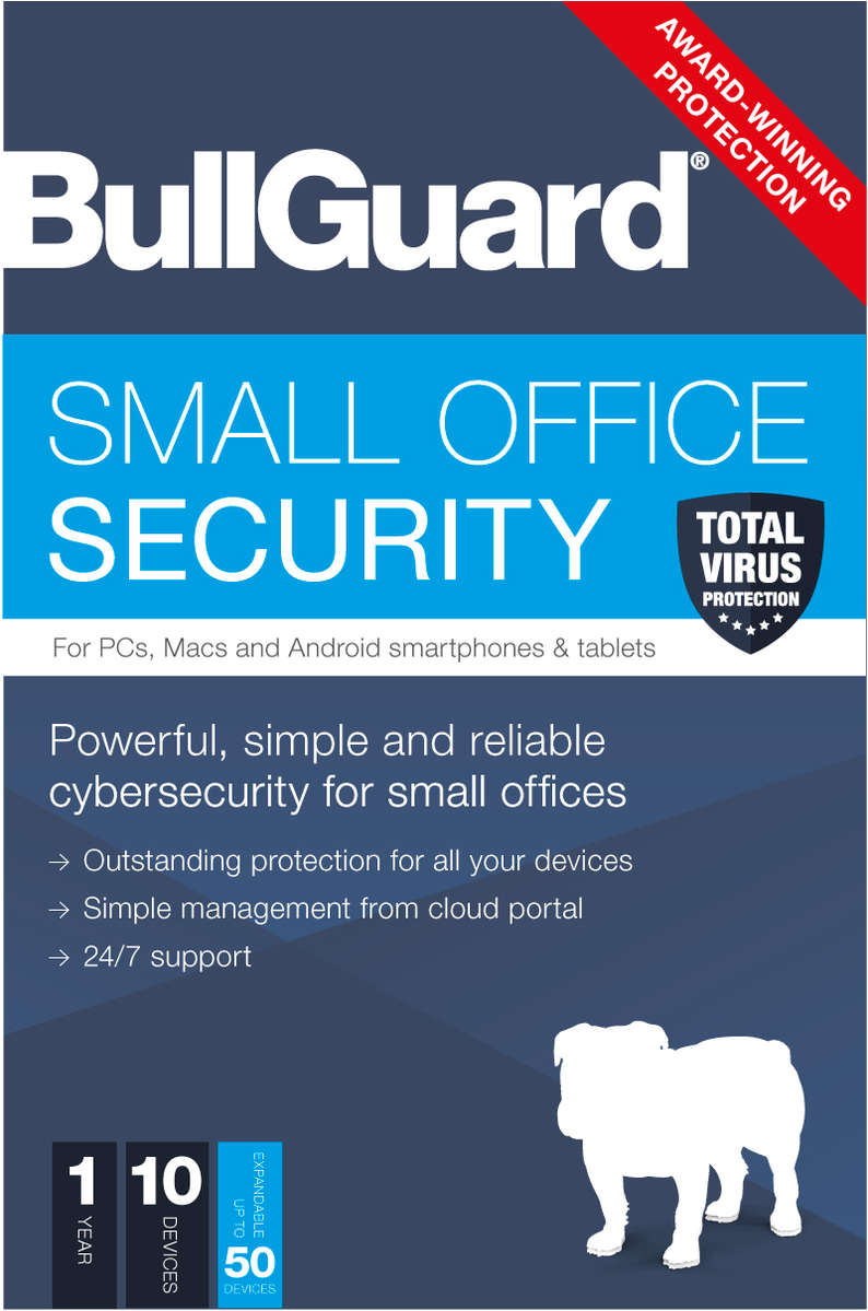 BullGuard Small Office Security License, 10 Seats for 1 Year - BG2080 | CCL