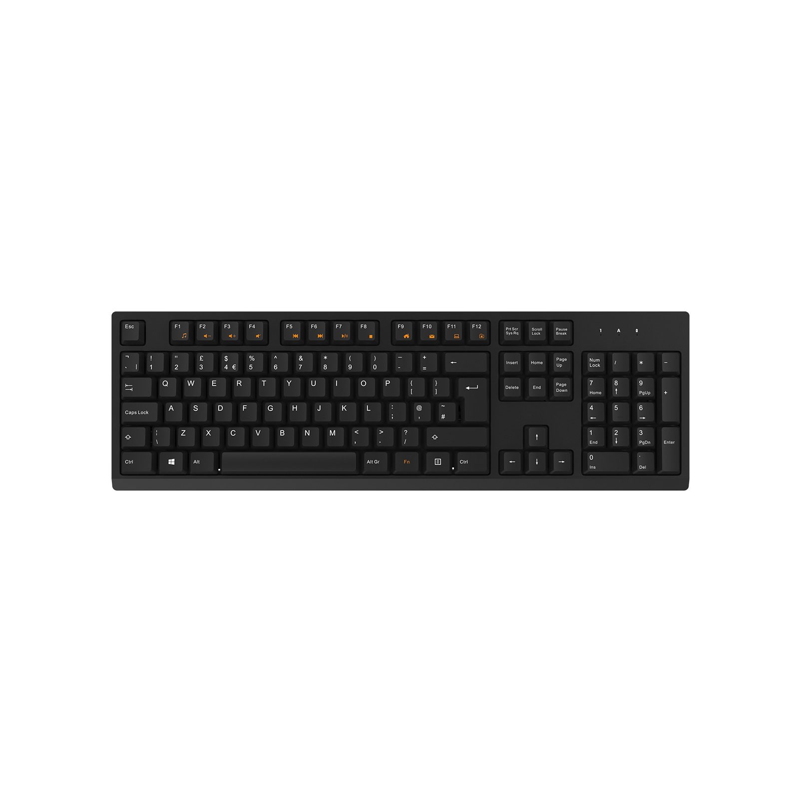 CiT EZ-Touch Wireless Keyboard and Mouse Combo Set in Black, UK Layout ...