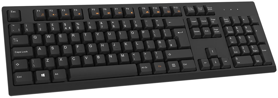 CiT EZ-Touch Wireless Keyboard and Mouse Combo Set in Black, UK Layout ...