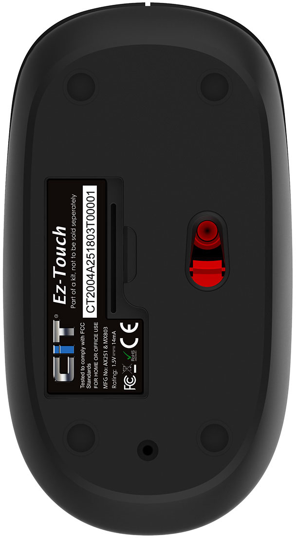 CiT EZ-Touch Wireless Keyboard and Mouse Combo Set in Black, UK Layout ...