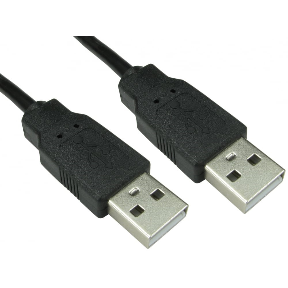 Cables Direct 1.8m USB 2.0 Type A to Type A Cable in Black - CDL-012 | CCL