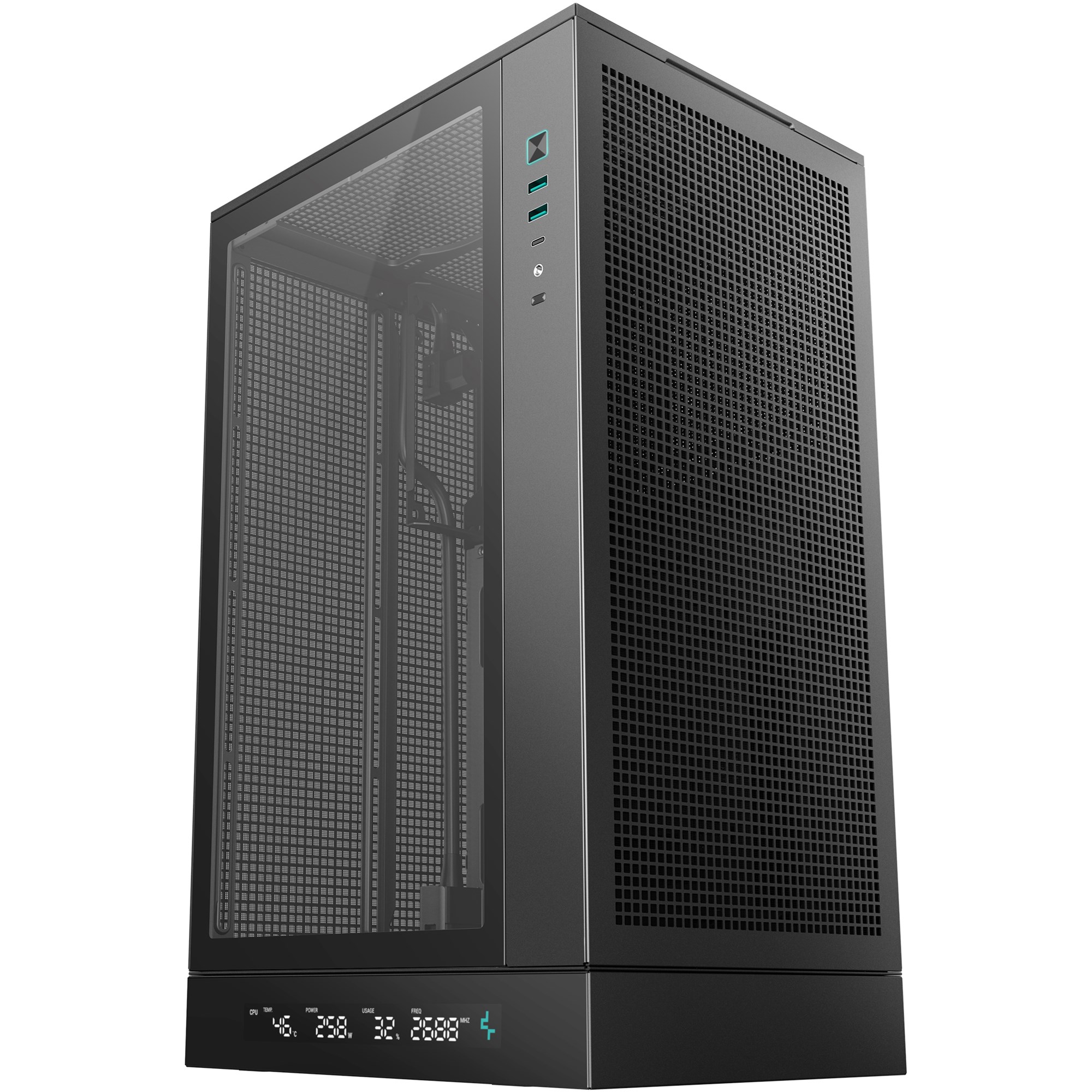 DeepCool CH270 DIGITAL Mini Tower Case - Black - R-CH270-BKNDM0-G-1 | CCL
