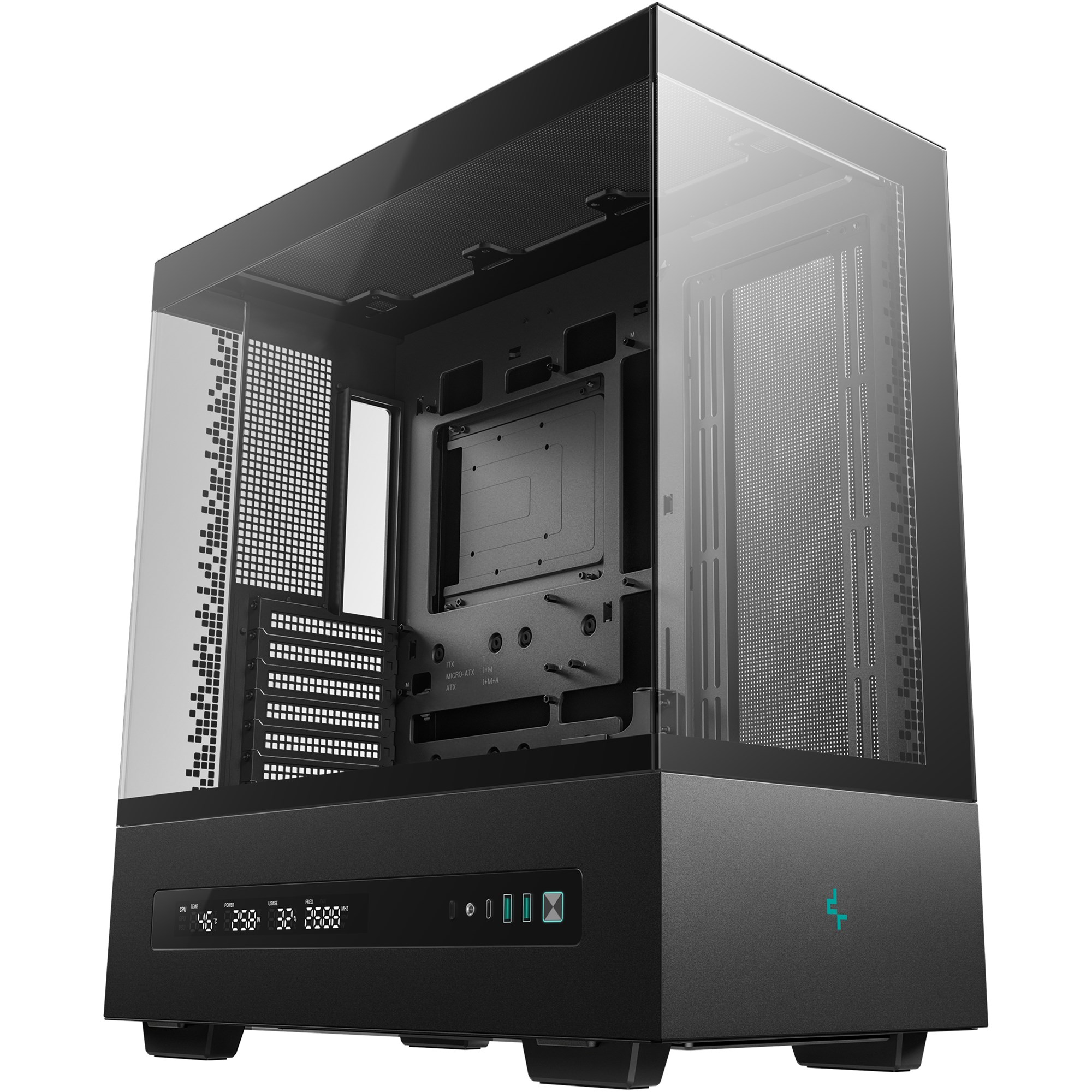 DeepCool CH690 DIGITAL Mid Tower Gaming Case - Black - R-CH690-BKNNA0D ...