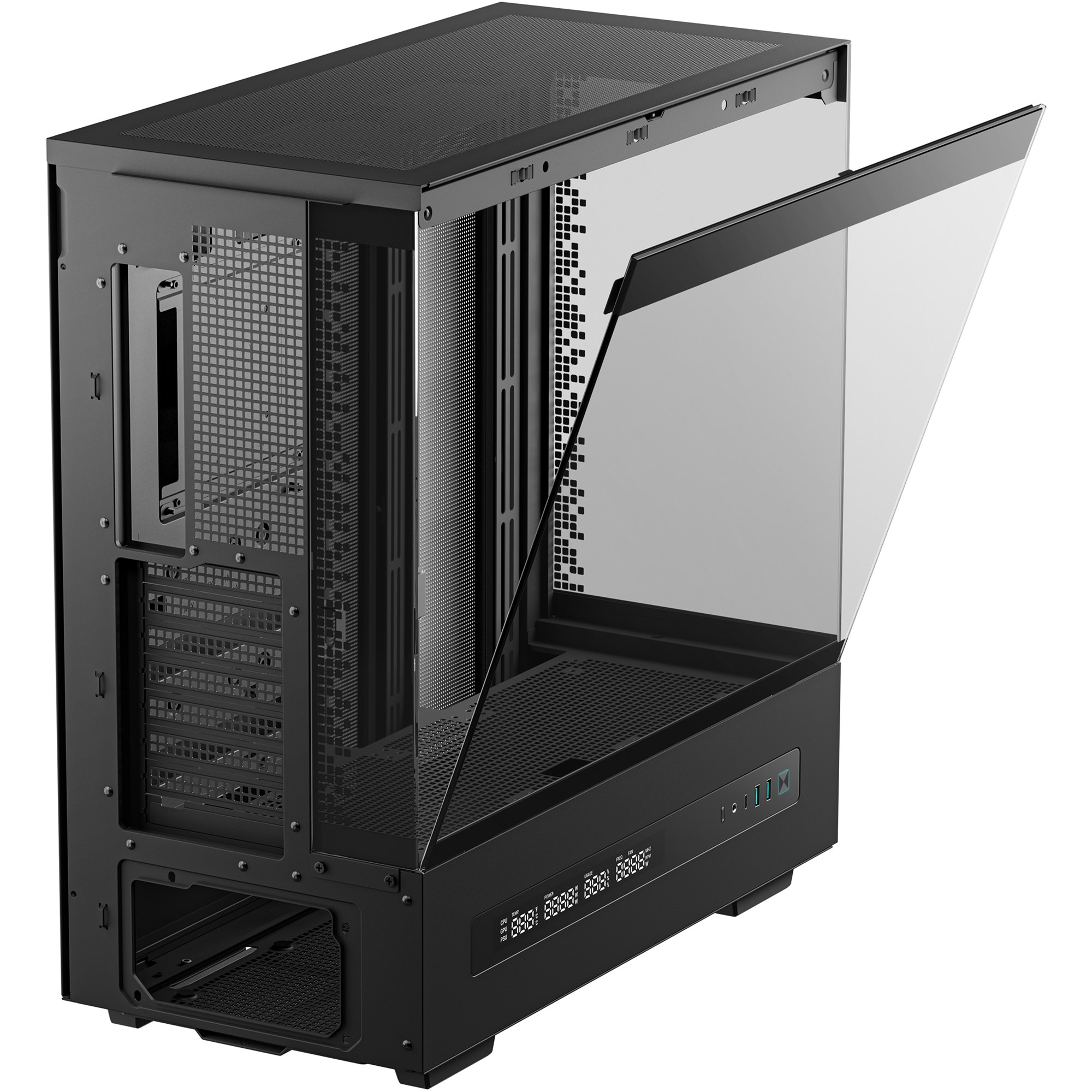 DeepCool CH690 DIGITAL Mid Tower Gaming Case - Black - R-CH690-BKNNA0D ...
