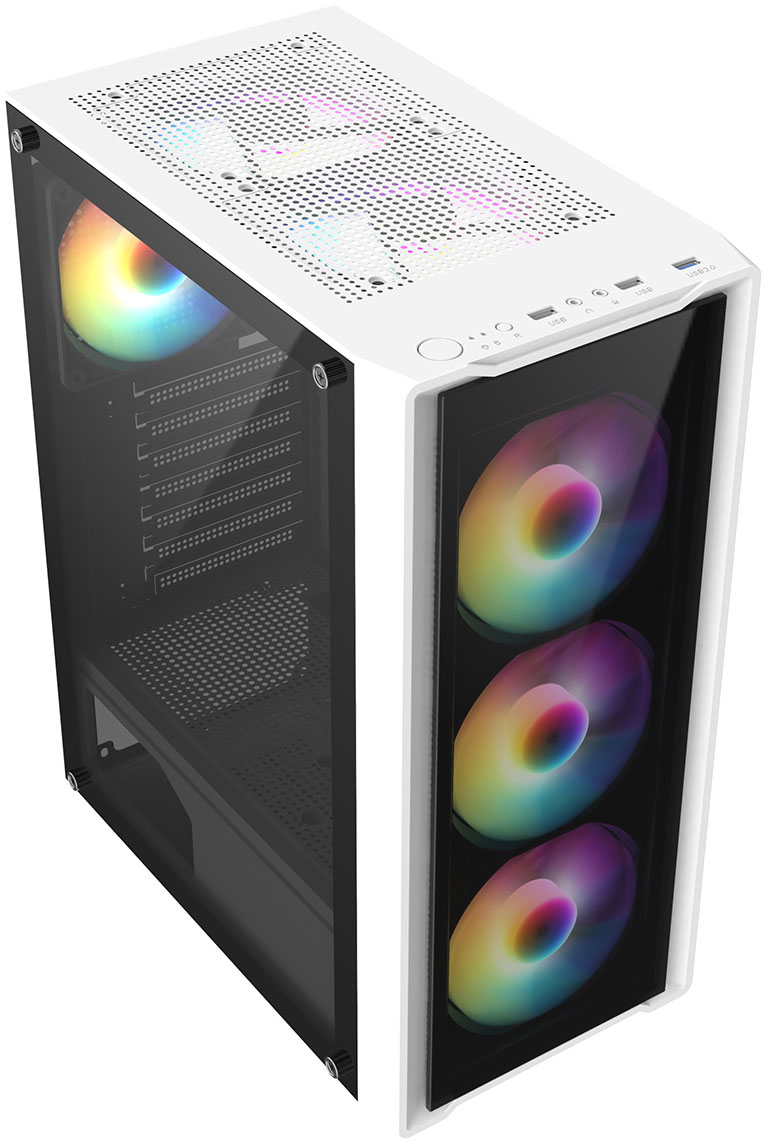CiT Blade Mid Tower Gaming Case - White - CIT-BLADE-W | CCL