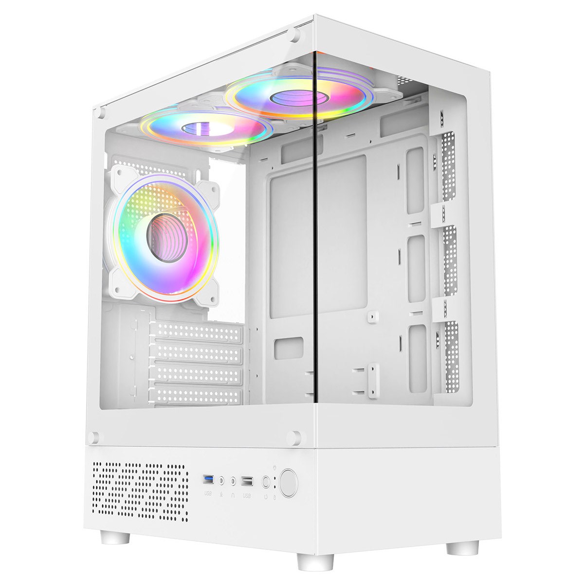 CiT Celsius Mid Tower Gaming Case - White - CIT-CELSIUS-WHT | CCL