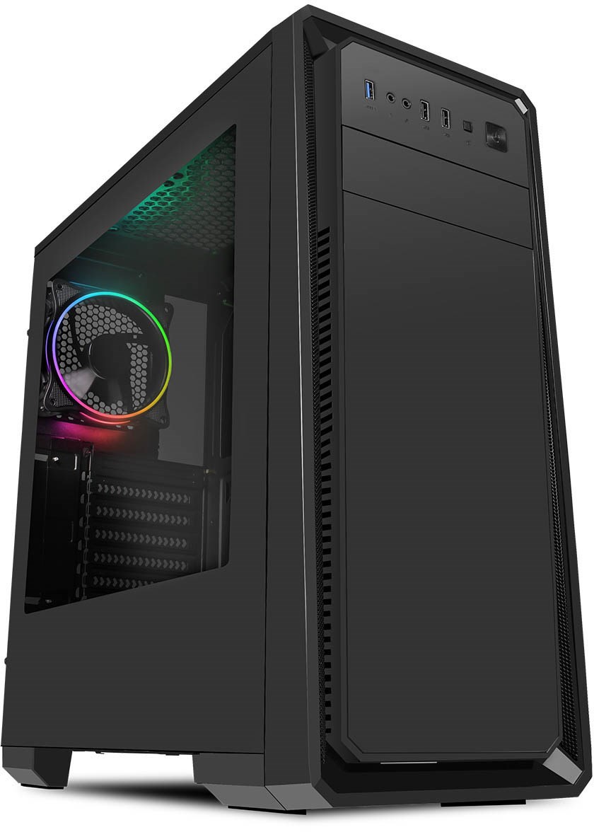 CiT Dark Soul Mid Tower Gaming Case - Black - CIT-DARKSOULARGB - New | CCL